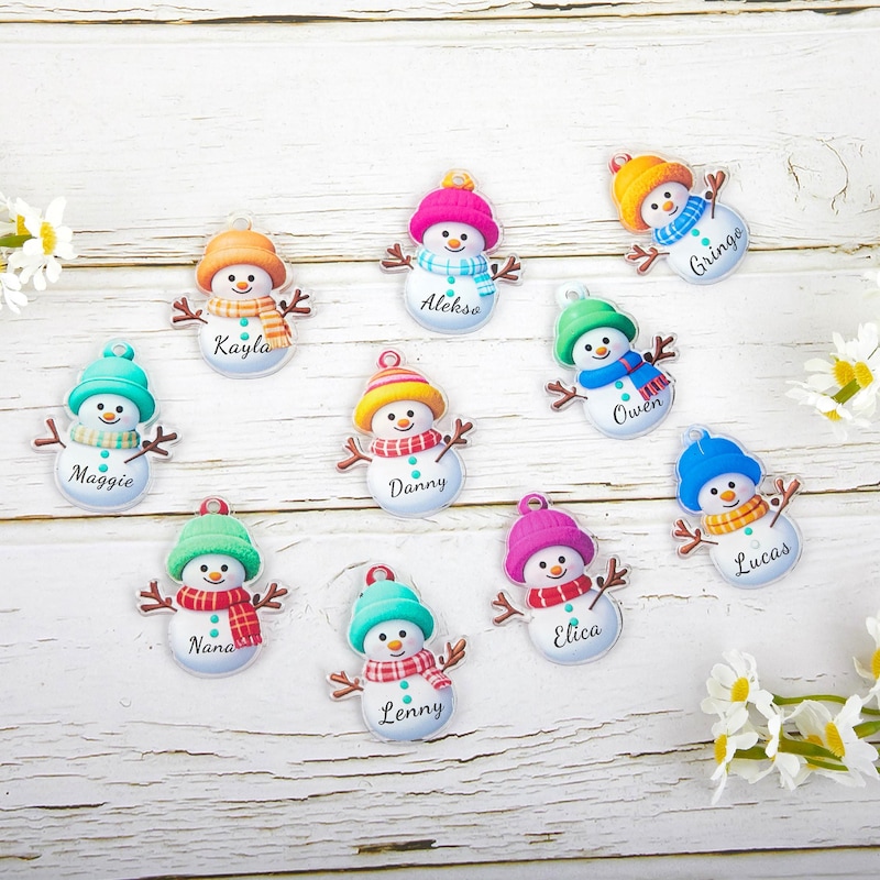 Custom Ornament Snowmen - Etsy