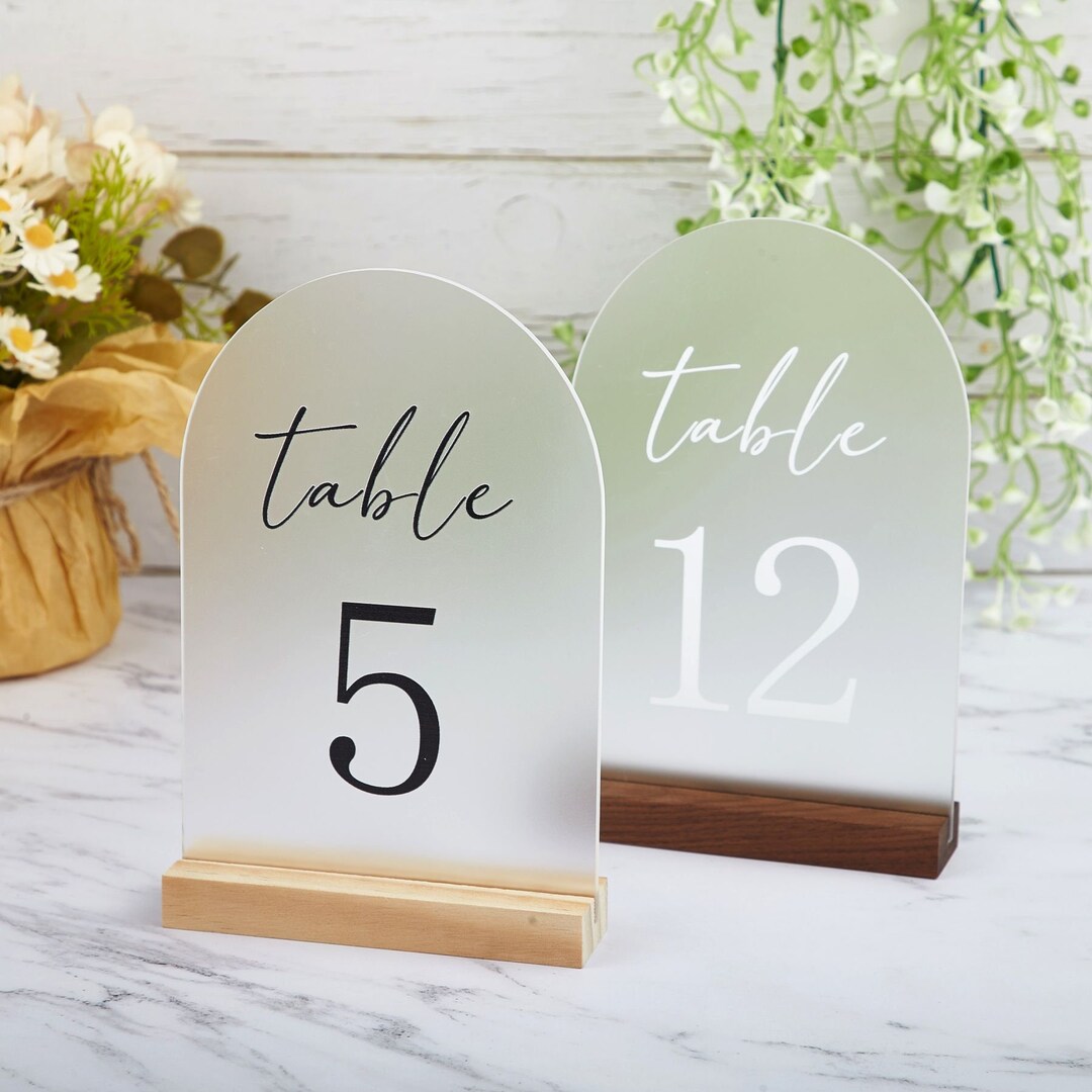 Wedding Table Numbers, Rustic Wedding Decor, Custom Wedding Table ...