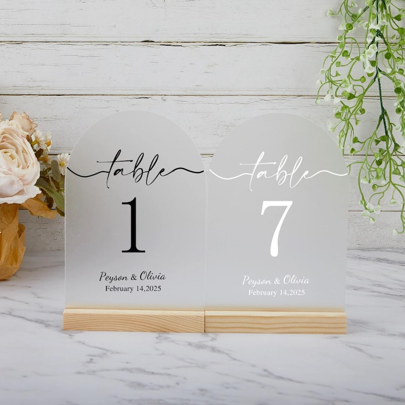 Acrylic Table Number - Etsy