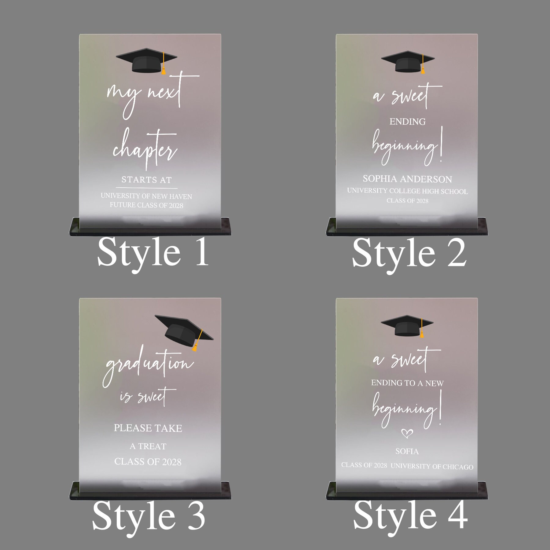 Graduation Table Sign Template, Graduation Party Sign, Dessert Table ...