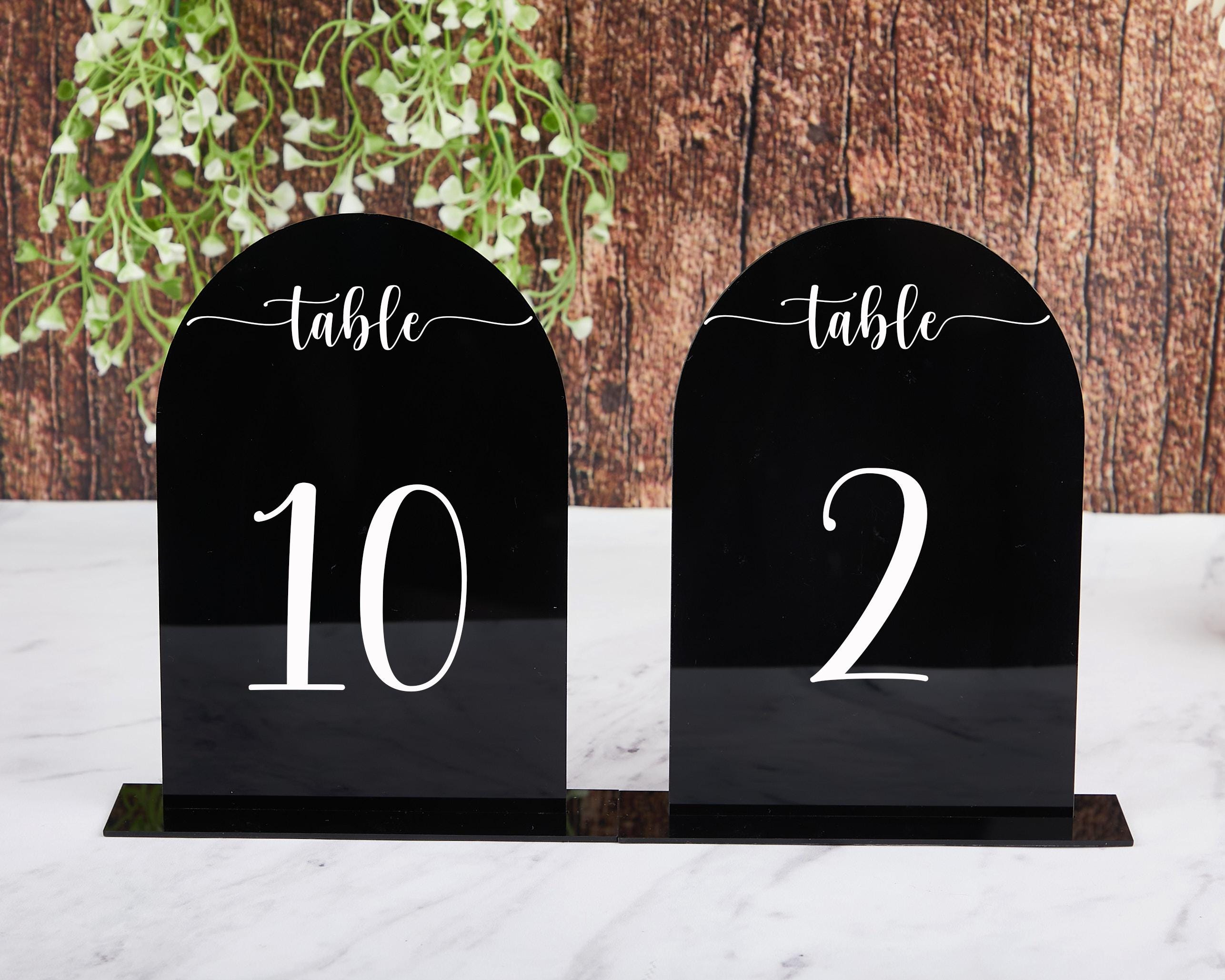 Wedding Table Numbers Modern Arch Wedding Table Number Sign,custom ...