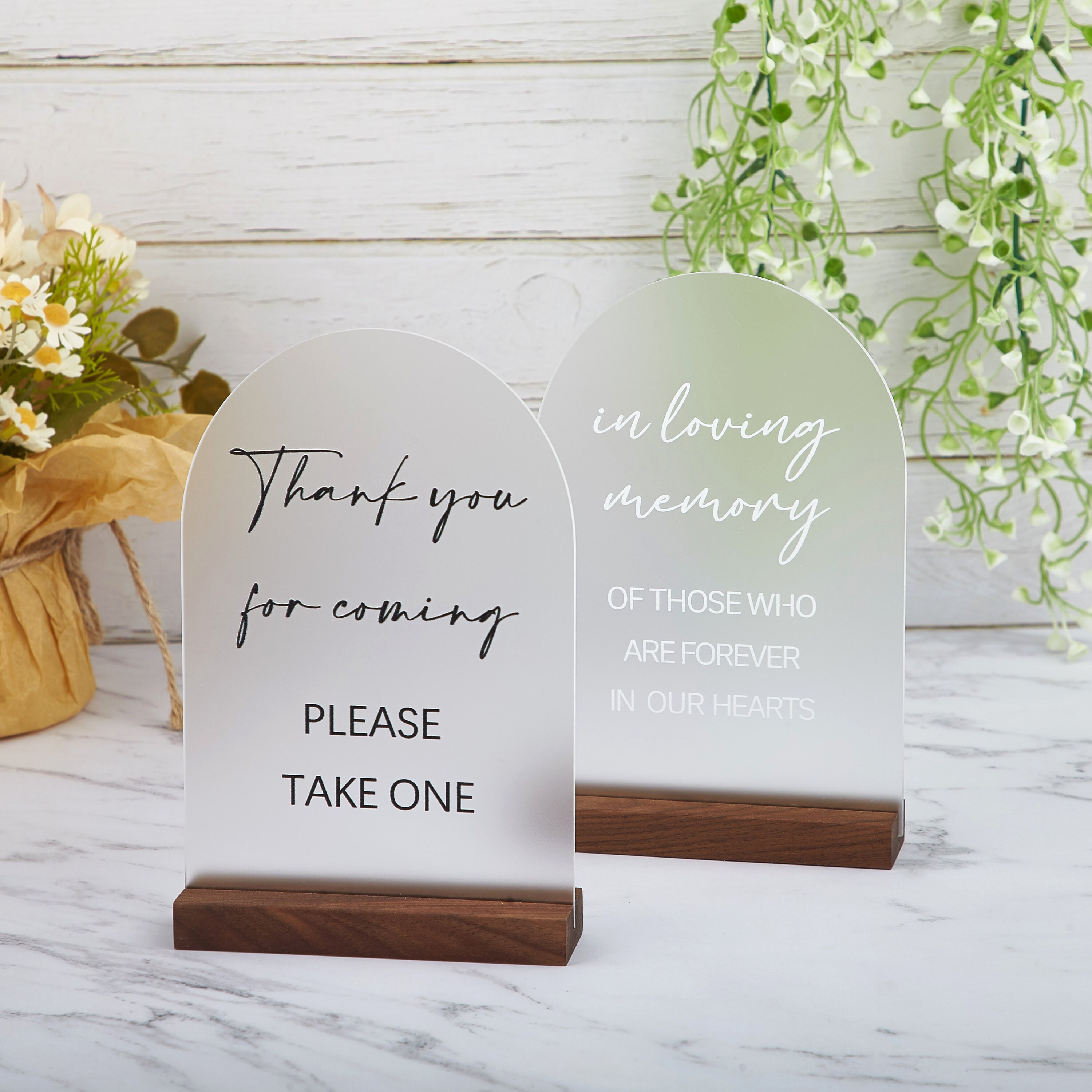 Acrylic Wedding Sign,in Loving Memory Table Sign,guest Book Sign ...