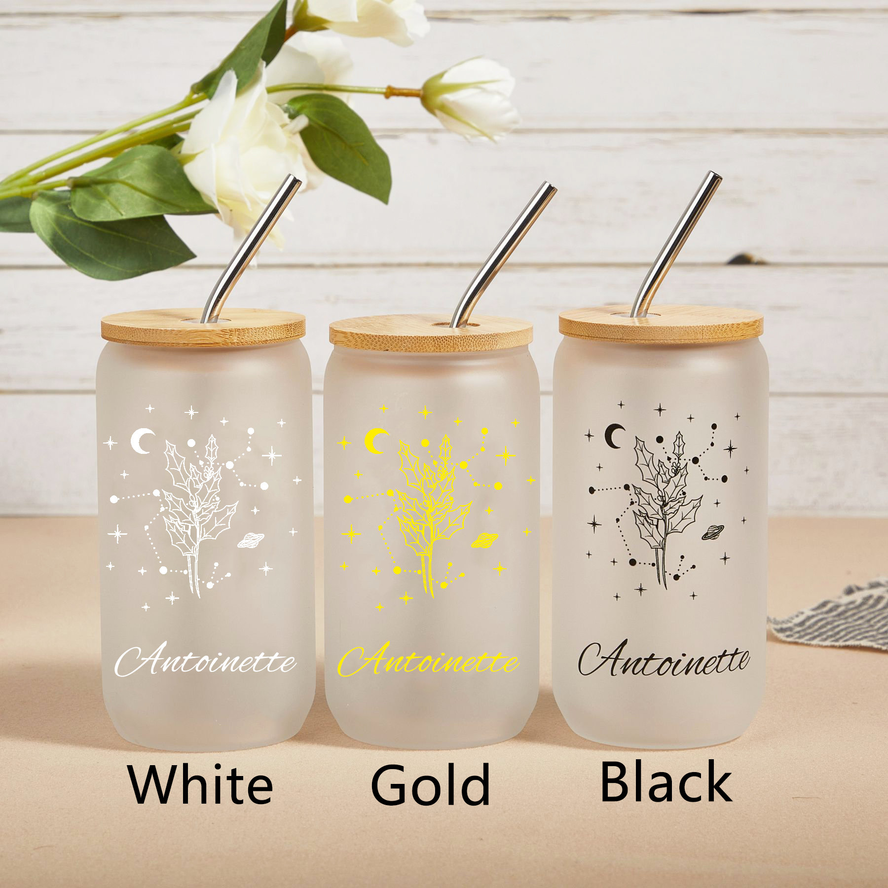 Personalized Birth Flower Coffee Cup With Name, Personalized Birth ...