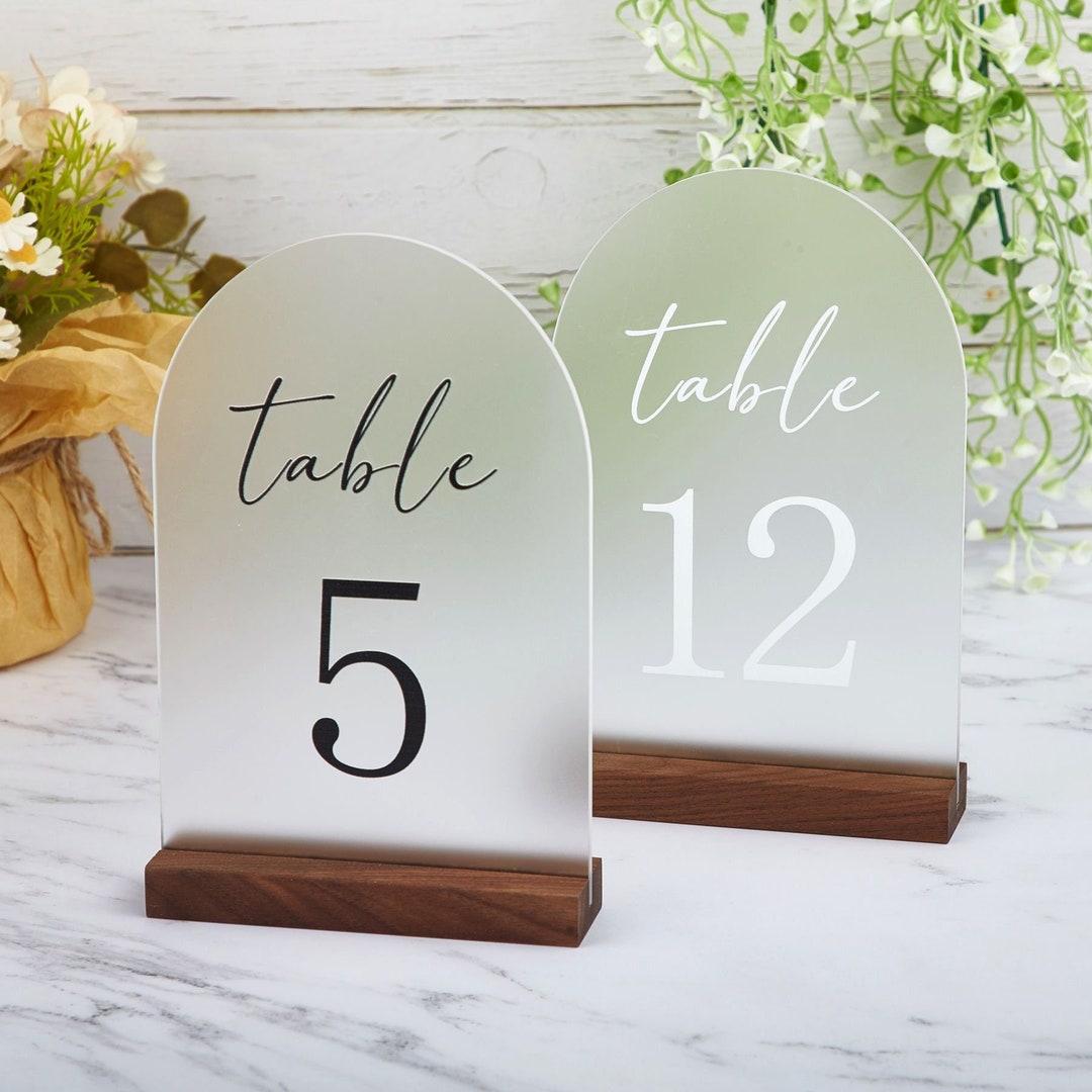 Table Numbers Wedding,wedding Table Numbers, Acrylic Table Numbers ...