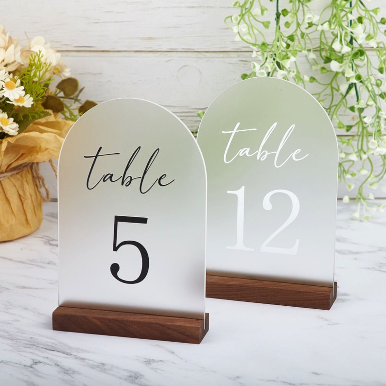 Table Numbers Wedding,wedding Table Numbers, Acrylic Table Numbers ...