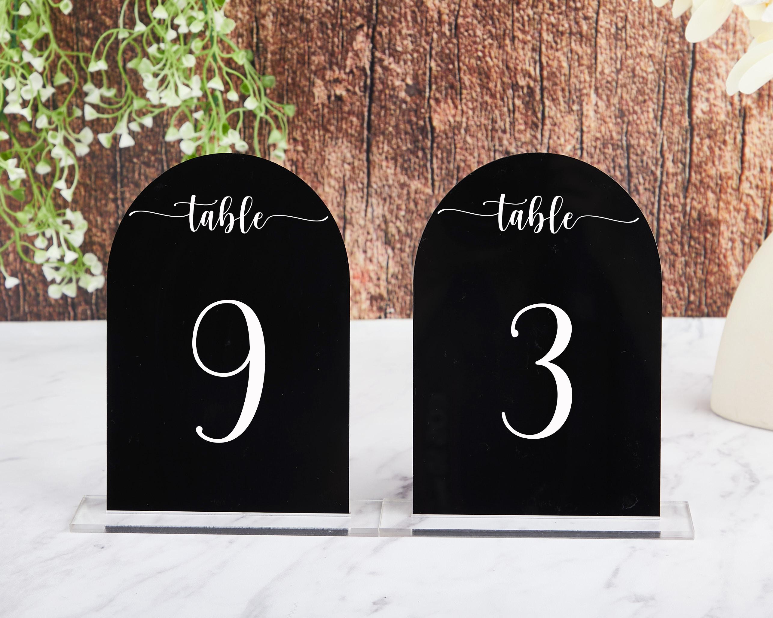 Wedding Table Numbers Modern Arch Wedding Table Number Sign,custom ...