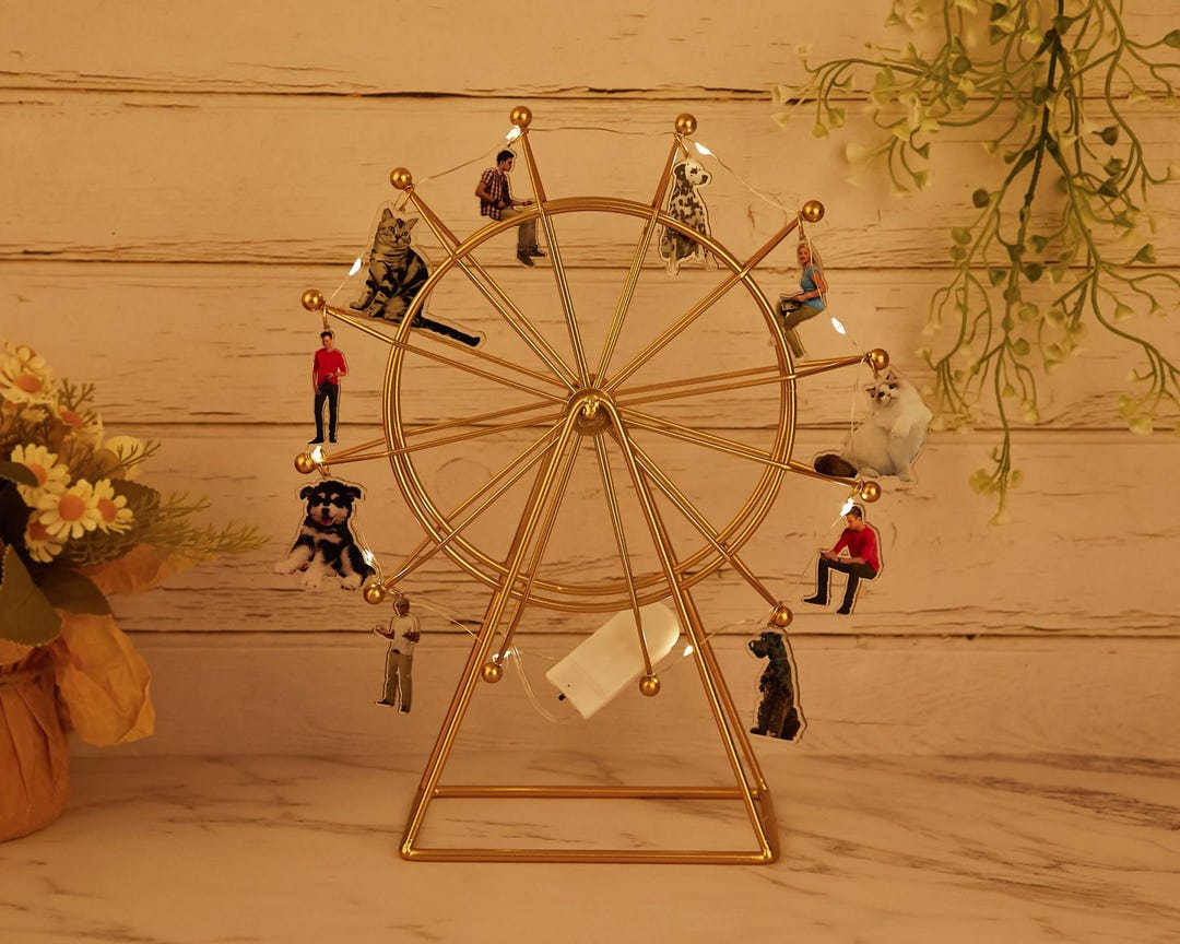 Custom Photos Ferris Wheel Night Light,personalized Photo Light,family ...