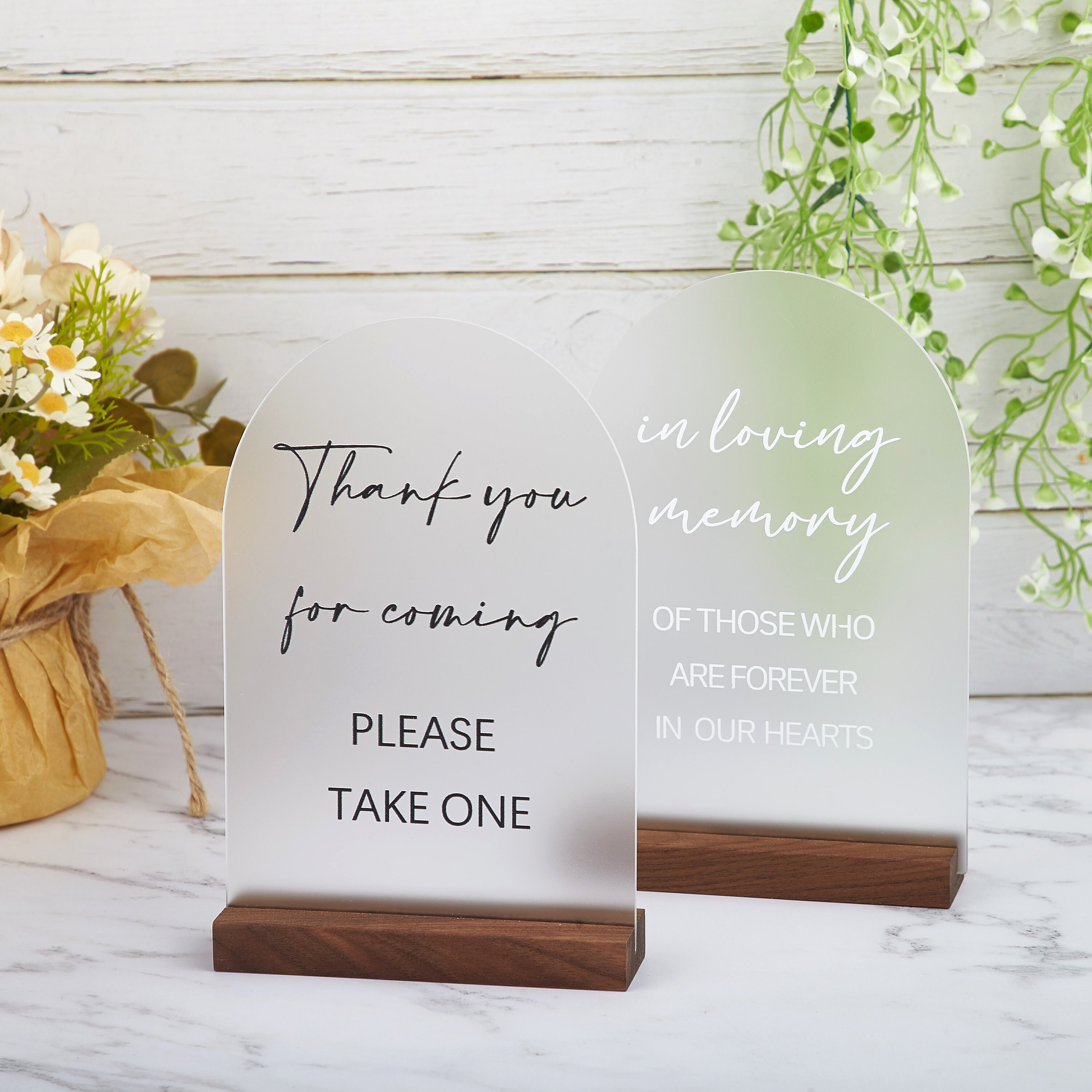 Acrylic Wedding Sign,in Loving Memory Table Sign,guest Book Sign ...
