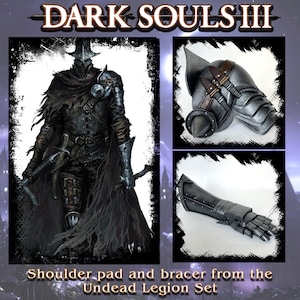 Undead Legion Armor Set - Dark Souls III Cosplay Shoulder Pad & Bracer ...