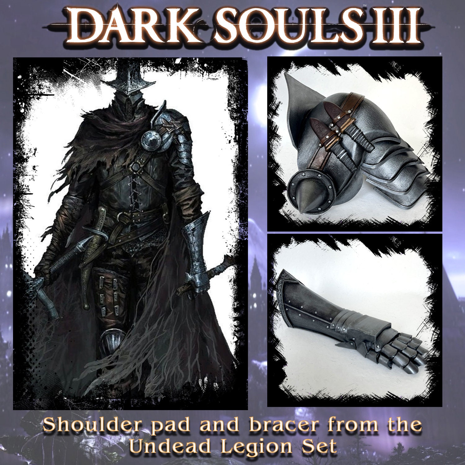 Armor Undead Legion Set Dark Souls III - Shoulder Pad and Bracer ...