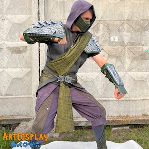 Reptile Mortal Kombat Cosplay Costume: Armor & Fabric, Handmade - Etsy