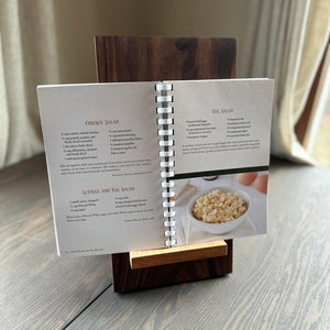 Handmade Wooden Walnut/maple Collapsible Cookbook/ipad/iphone Stand - Etsy
