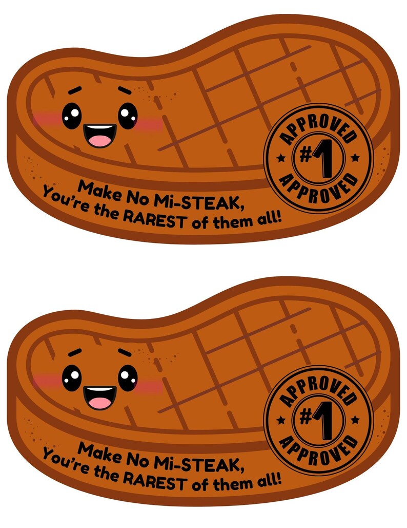Steak Gift Card Printable | Instant Download | Appreciation Gift ...