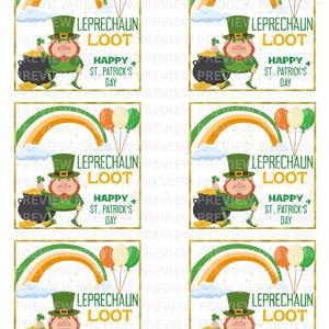St. Patrick's Day Tag | "leprechaun Loot" | Printable | Instant ...