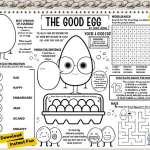 The Good Egg Activity Sheet | Printable | Instant Download - Etsy