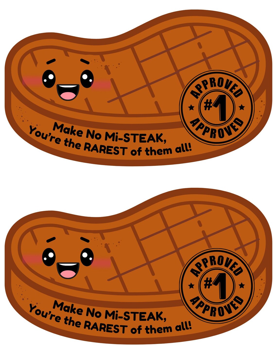 Steak Gift Card Printable | Instant Download | Appreciation Gift ...