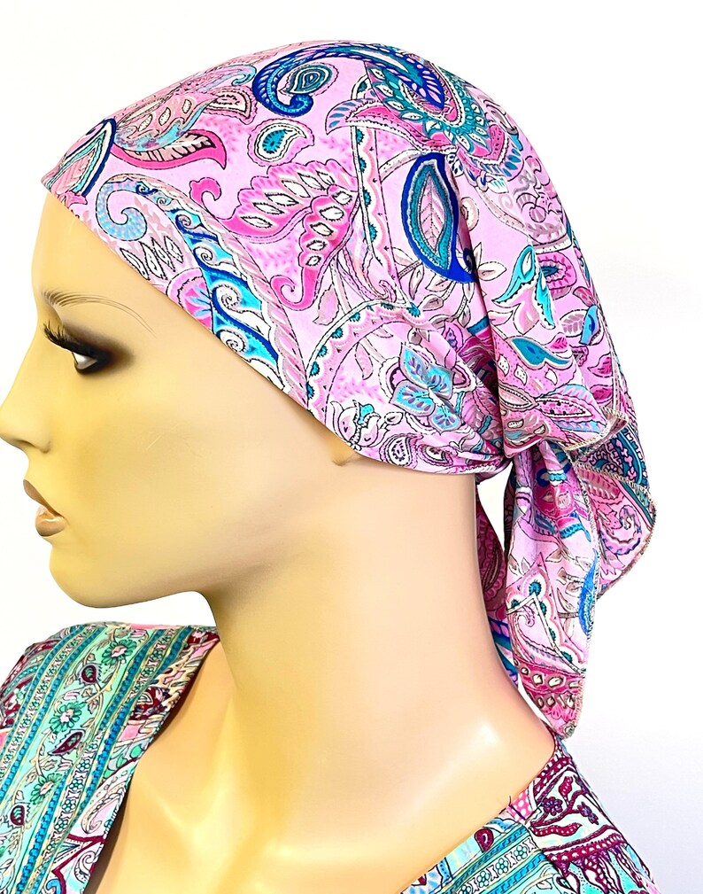 Boho Silk Hippie Bandana, Square Head Scarf, Bohemian Beach Hair Wrap ...