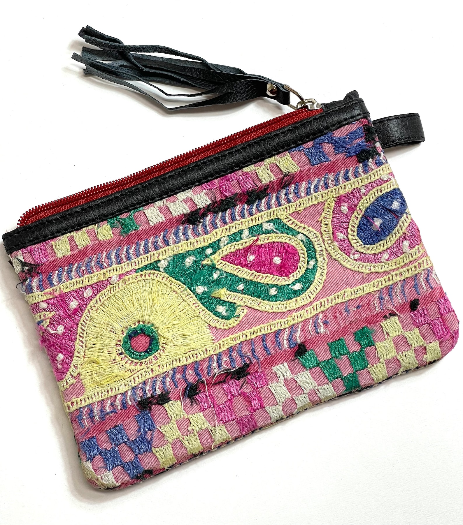 Vintage Coin Pouch Hand Embroidered Pouch Small Coin Vintage Embroidery ...