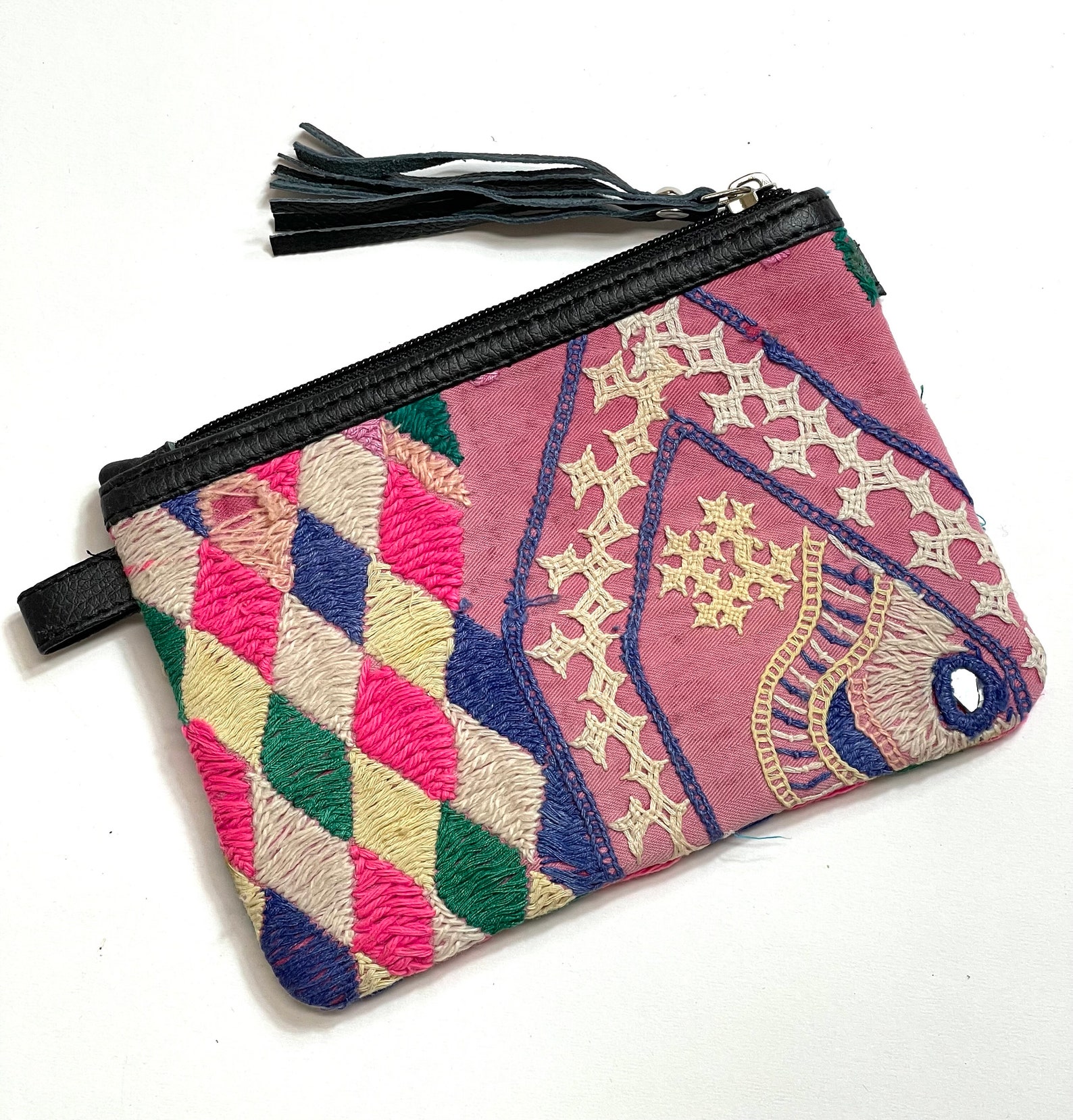 Vintage Coin Pouch Hand Embroidered Pouch Small Coin Vintage Embroidery ...