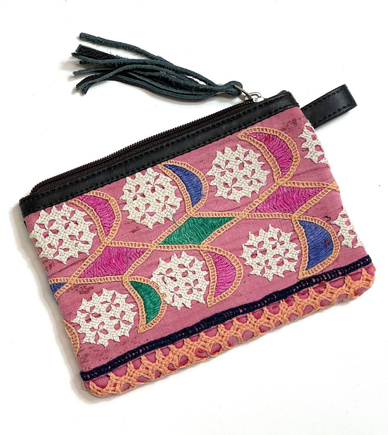 Vintage Coin Pouch Hand Embroidered Pouch Small Coin Vintage Embroidery ...