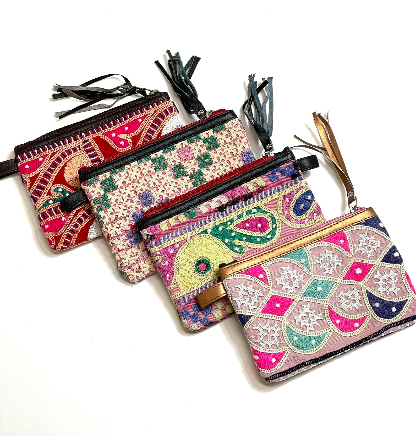 Vintage Coin Pouch Hand Embroidered Pouch Small Coin Vintage Embroidery ...