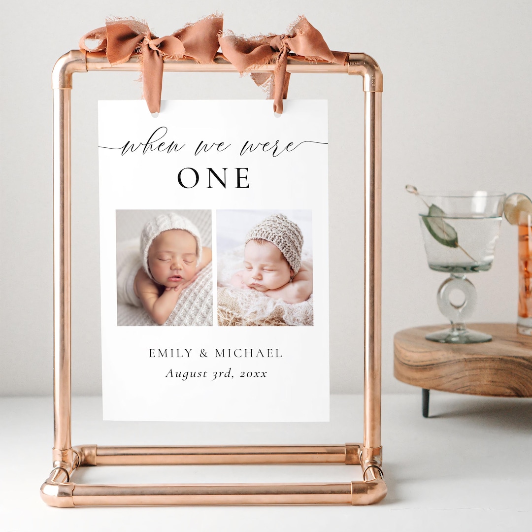 Wedding Table Number With Baby Photos, When We Were Age Table Number ...