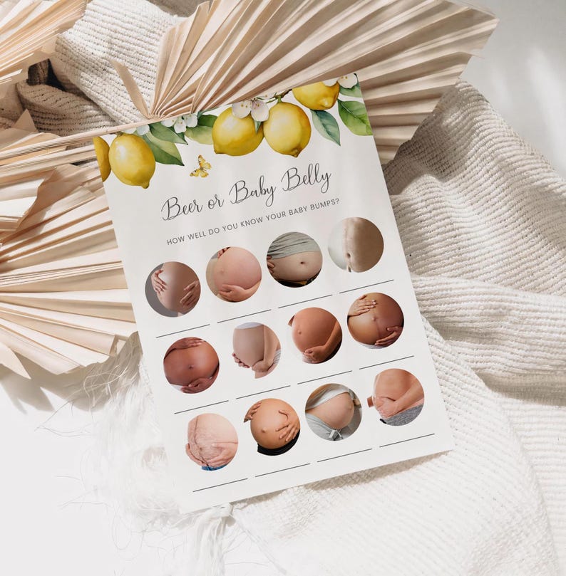 Baby or Beer Belly Game, Pregnant or Beer Belly Baby Shower Games ...