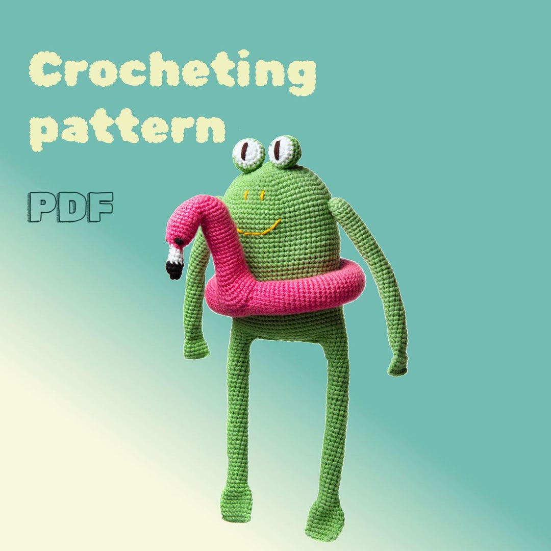 PDF Crochet Pattern "dora the Frog", ***PDF Tutorial***, Digital PDF ...