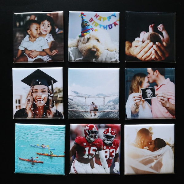 Custom 2x2 Photo Magnets - Etsy