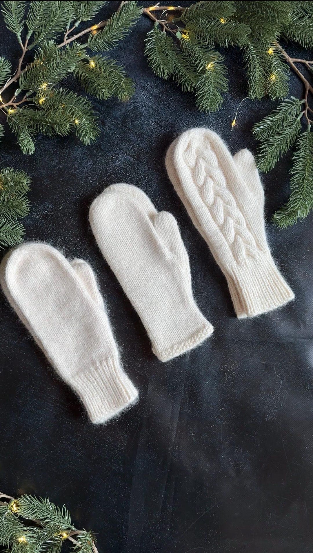 Hand-knitted Merino Mittens & Kid Mohair – Extra Warm Winter Mittens - Etsy