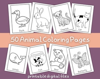 40 Printable Easy Number Coloring Pages for Toddlers, Preschoolers, and ...