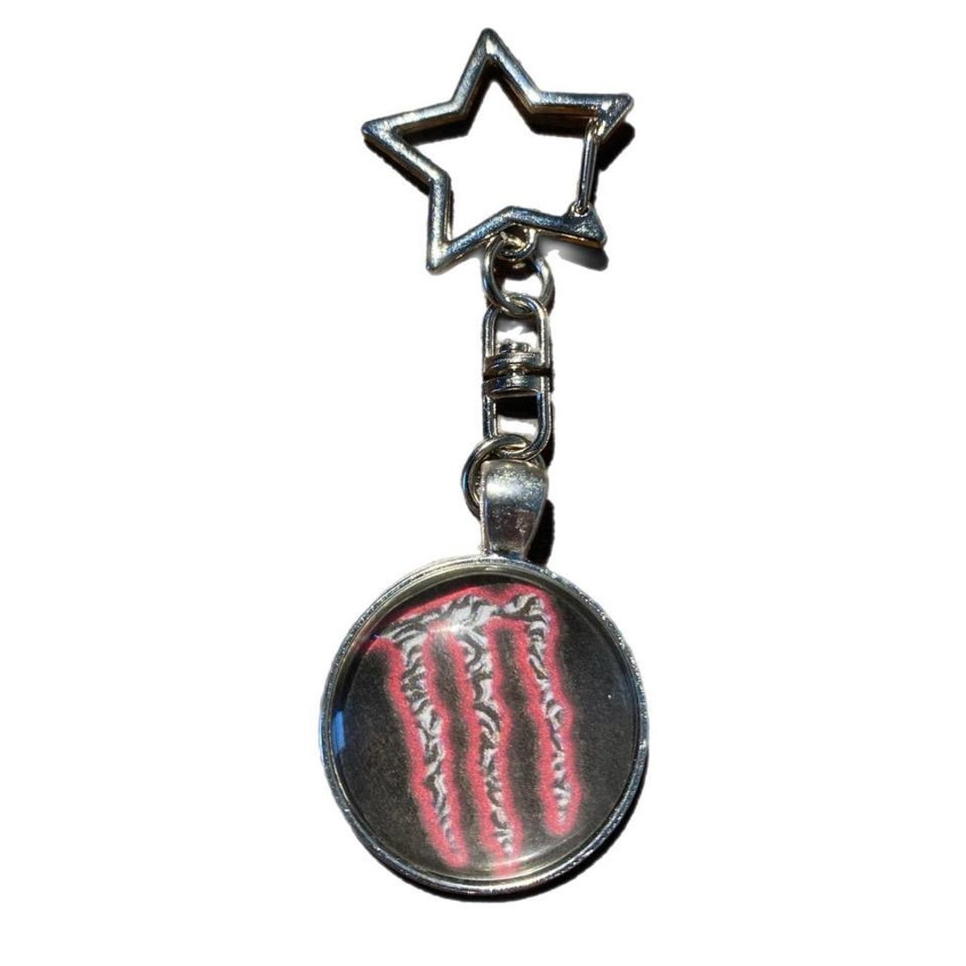 Pink Zebra Print Monster Energy Keychain - Etsy