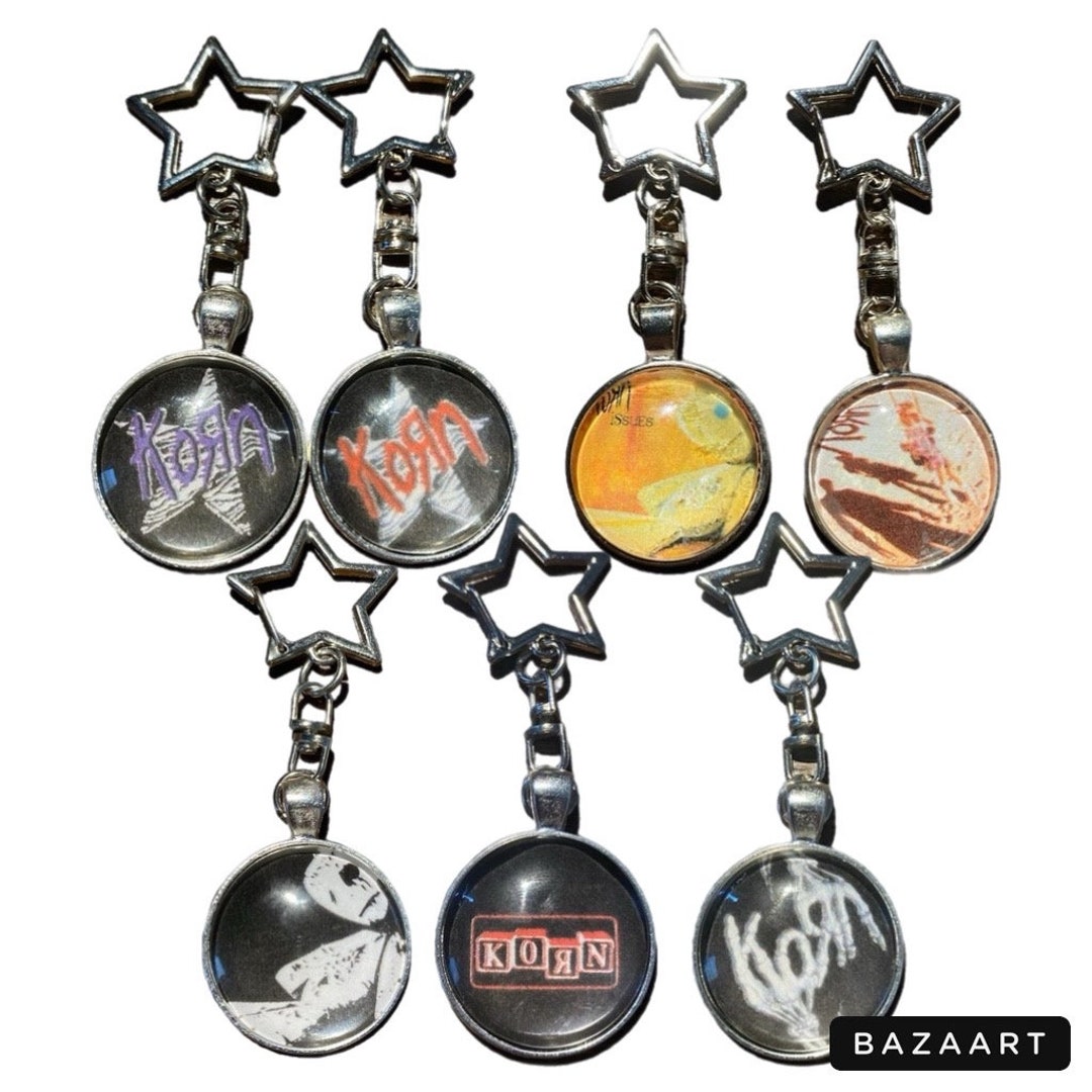 Korn Nu Metal Star Keychains - Etsy