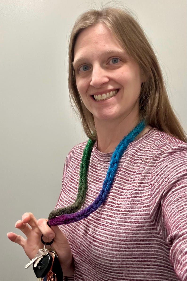Easy, Beginner Friendly Crochet Lanyard - Digital Pattern - Etsy