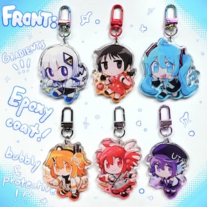 UTAU & Vocaloid GRADIENT Charms!! Adachi Rei, Teto, Defoko, Momone Momo ...
