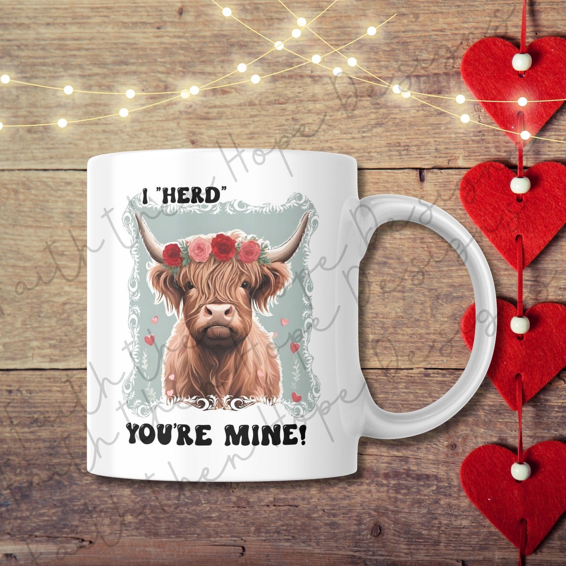Valentine's Day Craft Delight: 8 Highland Cow Designs in Retro Fonts ...