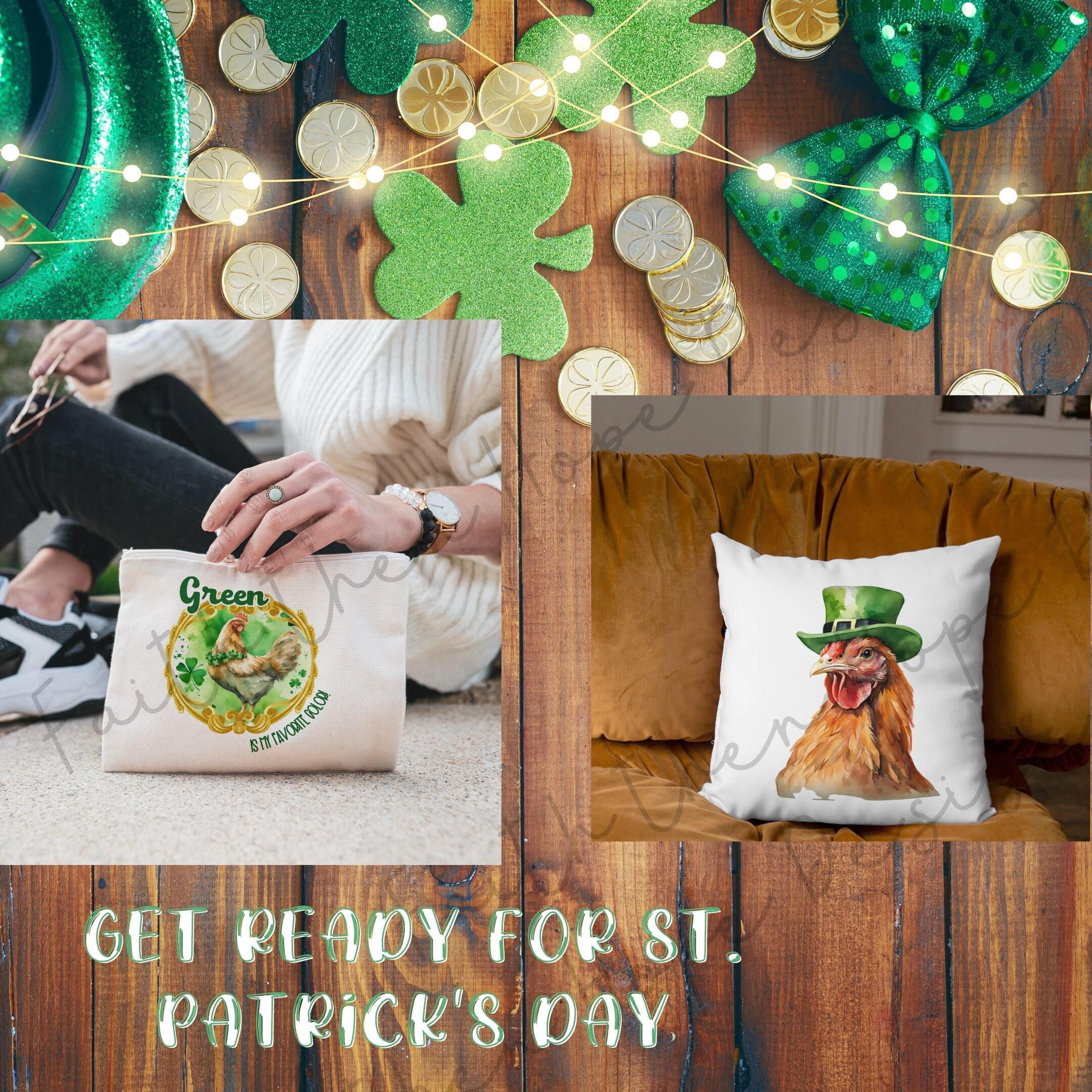 St. Patrick's Day PNG Bundle: Get Your Clucking Cute Chicken Shirt or ...