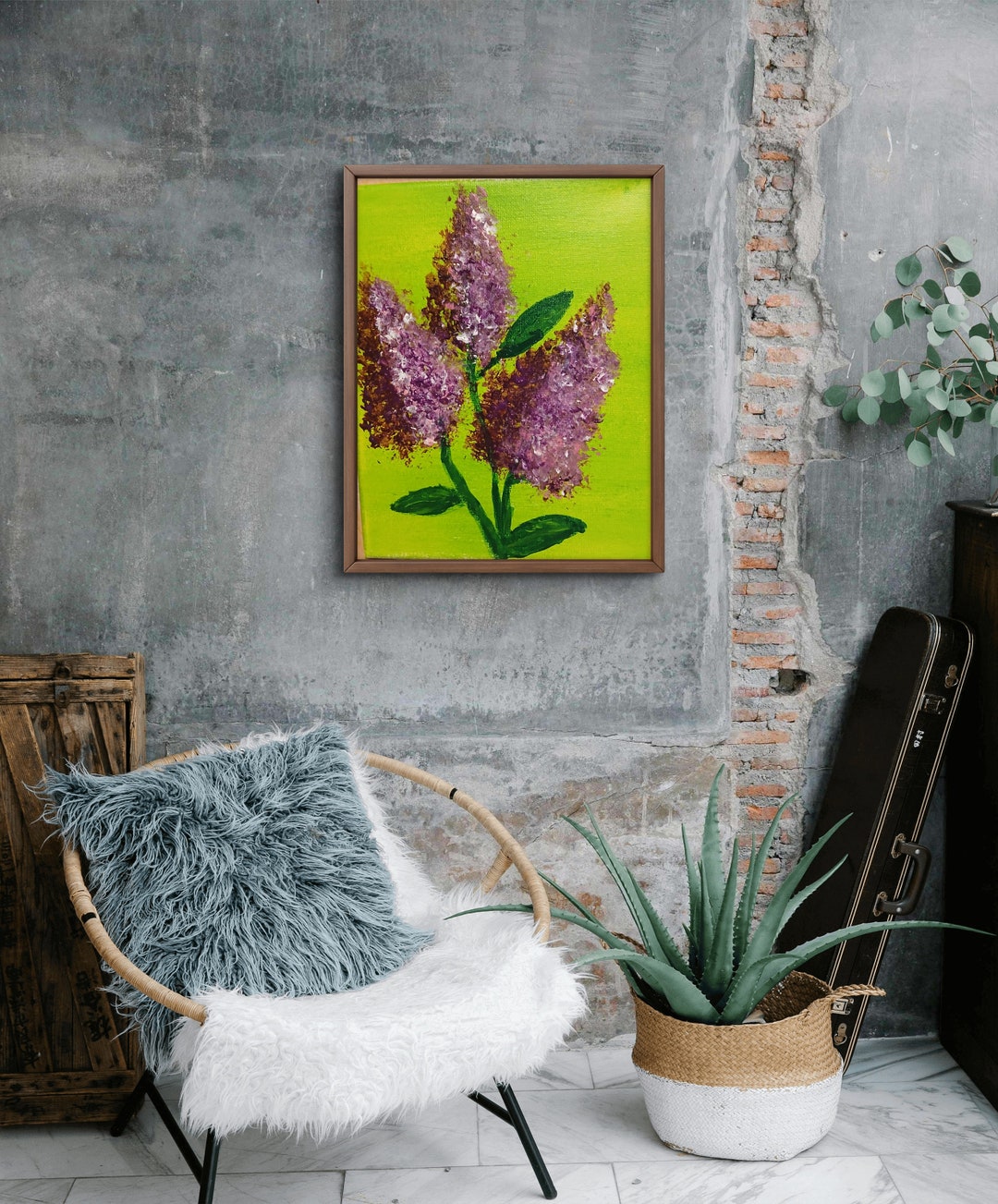 Lilacs Boquet Canvas 10x8 - Etsy