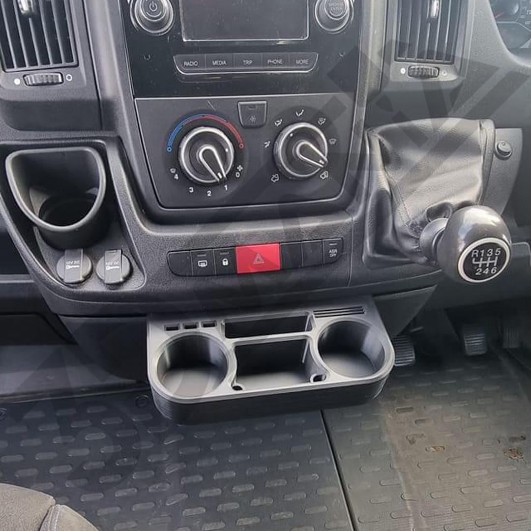 Custom Cup Holder With Storage for Peugeot Boxer / Citroën Relay / Fiat ...