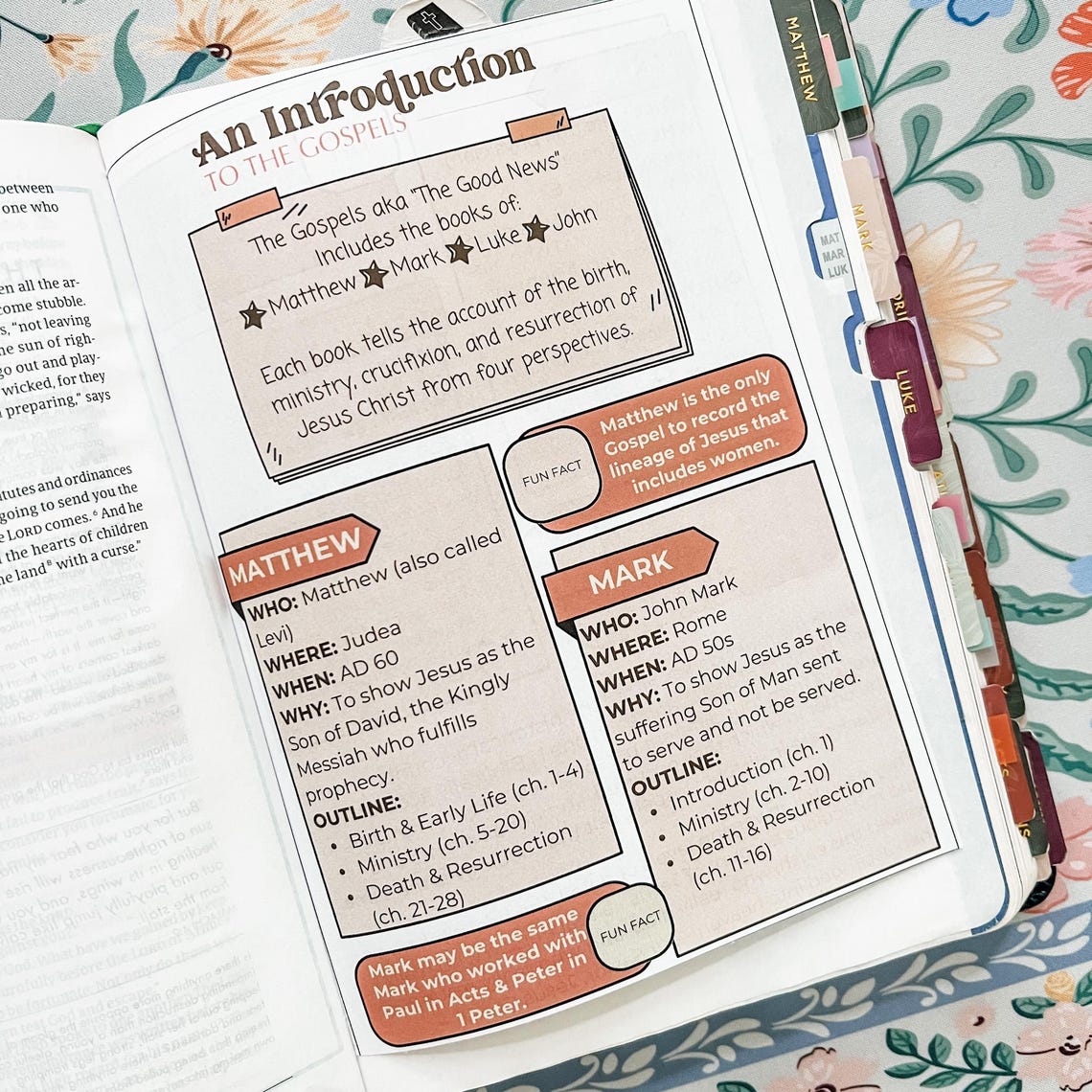 Boho Bible Study Inserts: Christian Reference Guide - PRINT & SHIP - Etsy