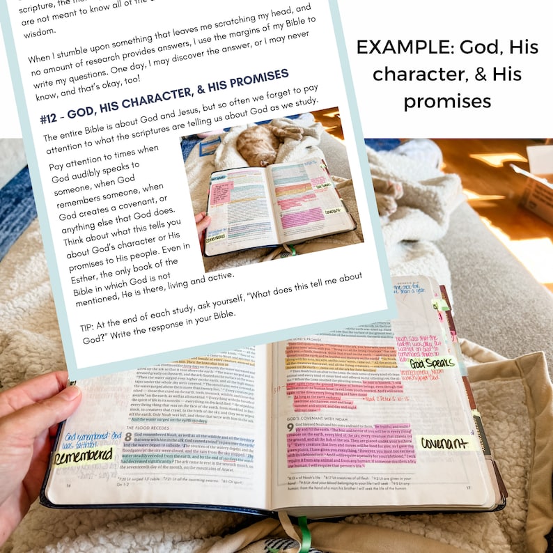 Bible Study Guide: Note-taking & Scripture Highlighting (digital ...
