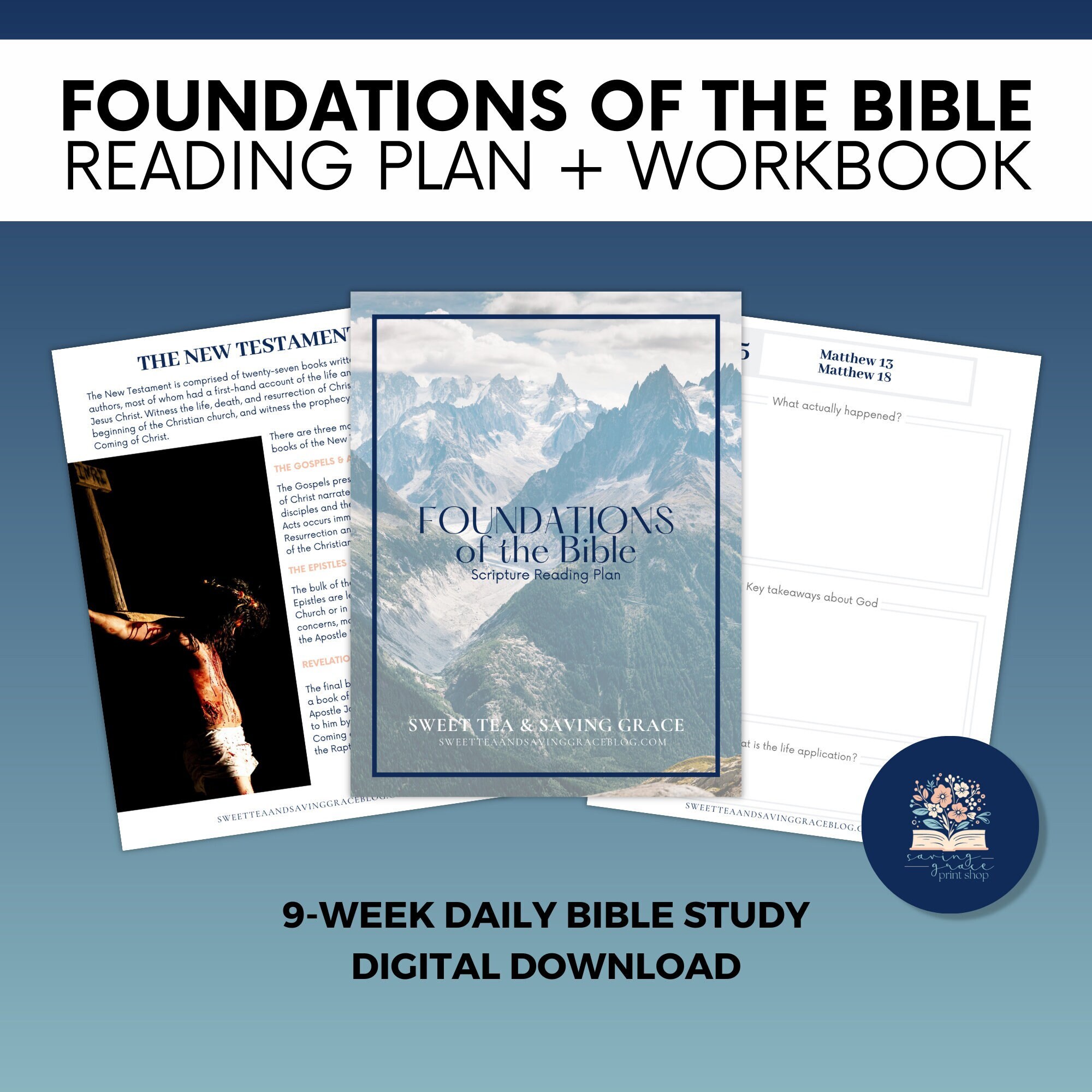 Foundations of the Bible Scripture Reading Plan Entire Bible Daily ...