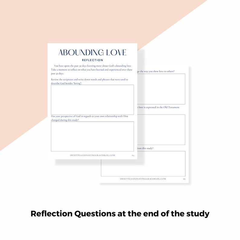 Abounding Love 30-day Bible Reading Plan Workbook Daily Devotion Bible ...