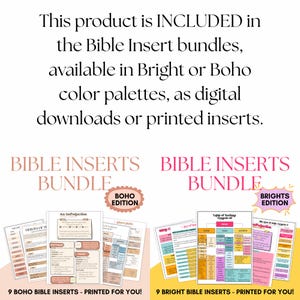 Bible Context Study Guide Insert (digital Download) - Etsy