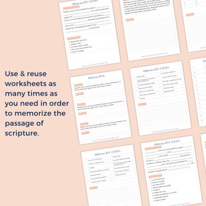 ESV Scripture Memory Worksheets Hebrews 12:1-2 Bible Study Tools Bible ...