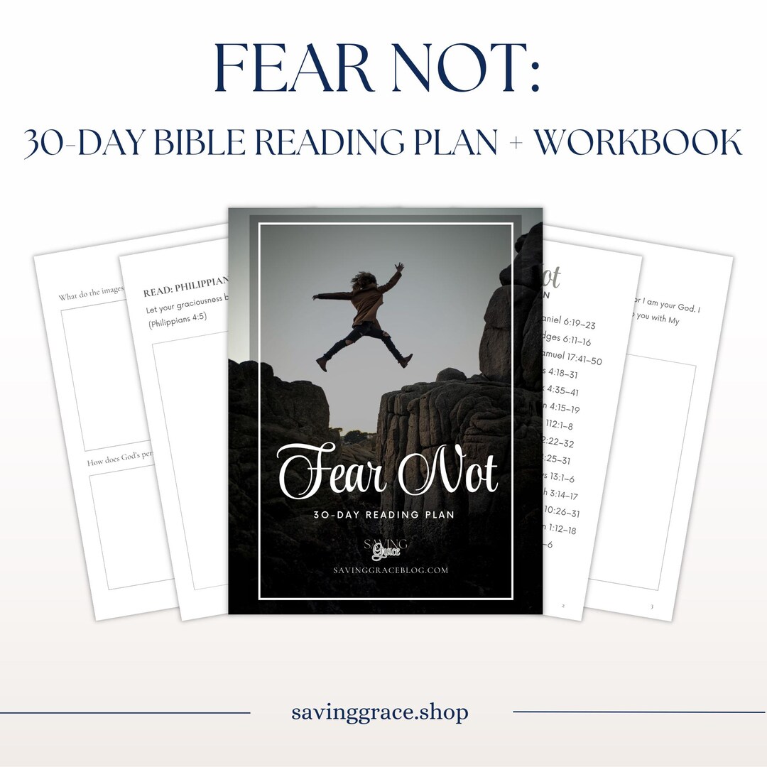 30-day Fear Not Bible Reading Plan: Daily Devotion Workbook (PDF ...