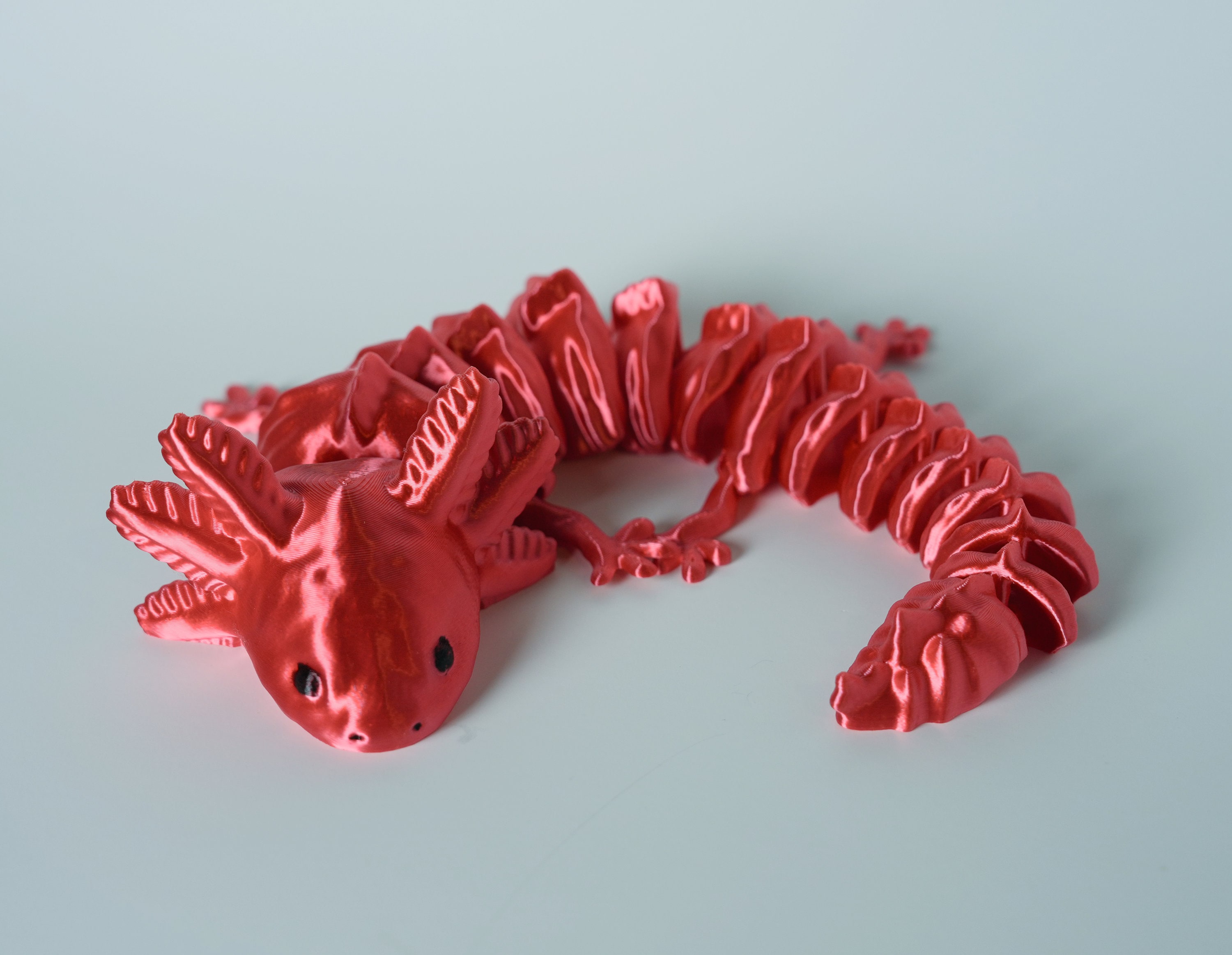 Axolotl Flex Toy 3D Printed Choose Your Custom Color Birthday Gift Idea ...