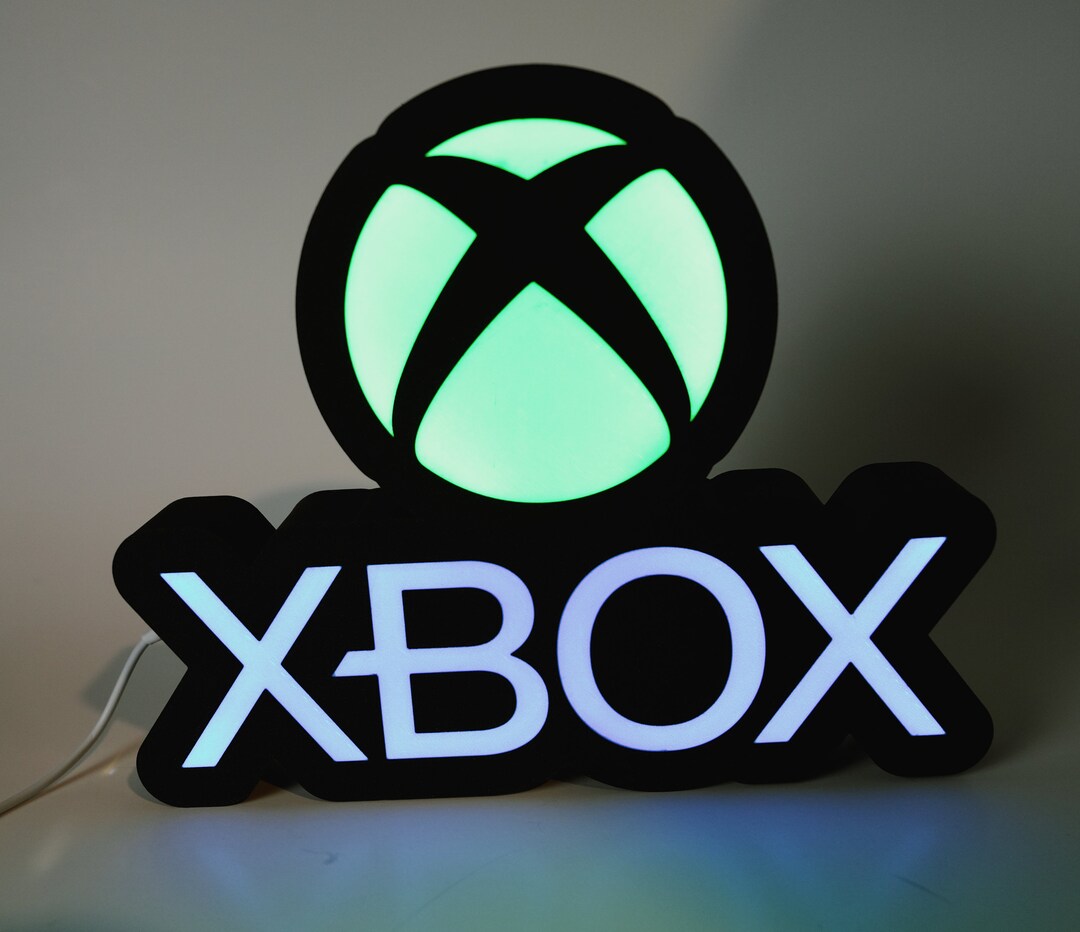3D Printed Xbox Logo LED Light Box Level up Your Gaming Setup - Etsy