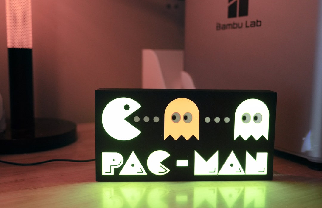 Pac-man LED Light Box - Etsy
