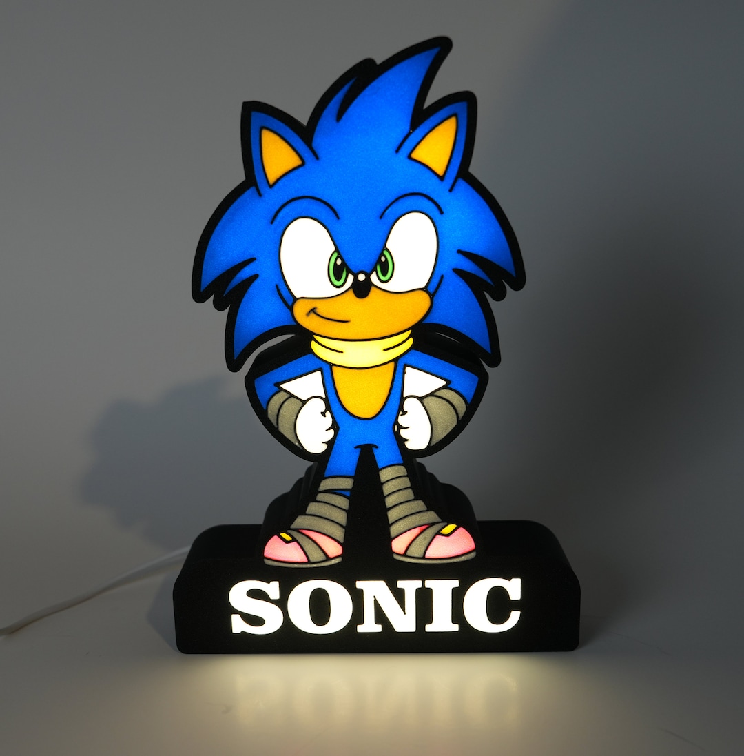 Sonic LED Light Box 3D Printed LED Art for Sonic Fans - Etsy